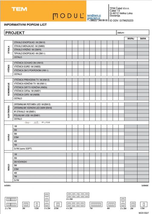 Popisni listi MODUL 2020_Specification sheets MODUL TEM - TEM Čatež d ...